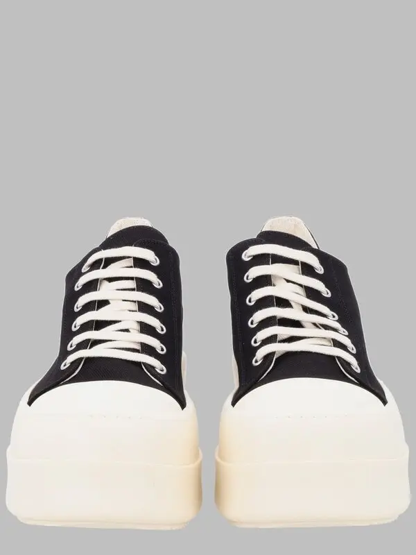 Rick Owens Platform Lace-up Sneakers - Black