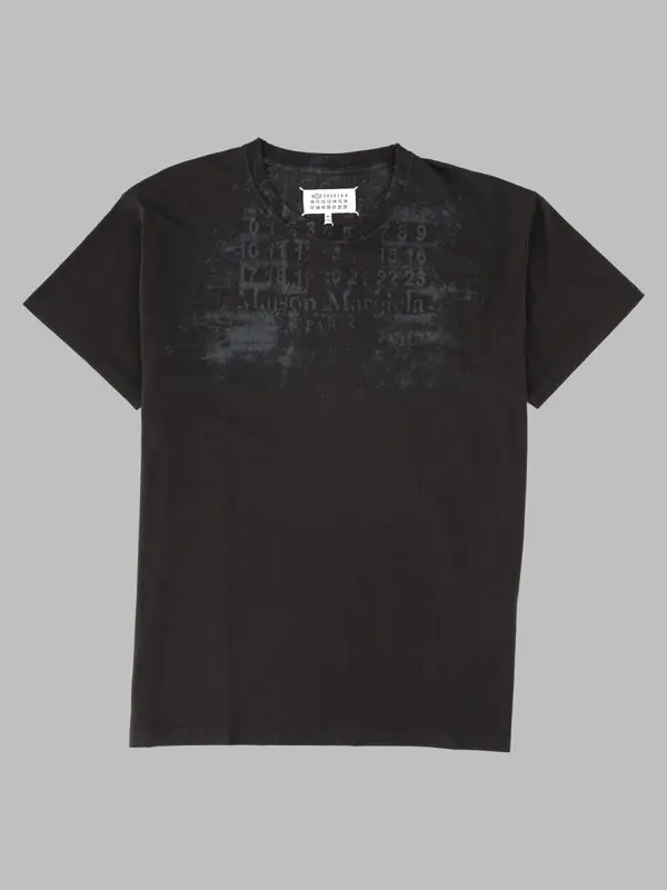 MAISON MARGIELA Graphic Cotton T-shirt - Black