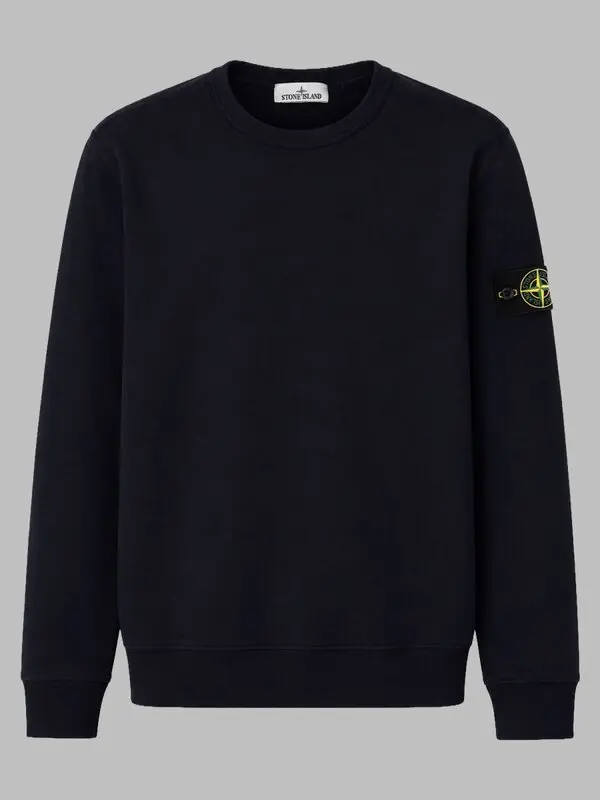 Stone Island Crewneck Sweatshirt With Compass Patch