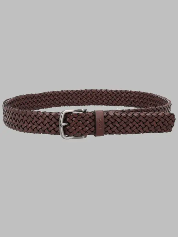BOSS Braided Leather Belt