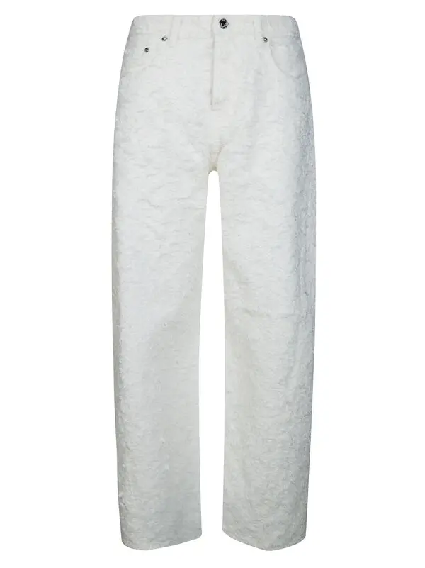 HAIKURE Double Fur Denim Jeans - Bianco