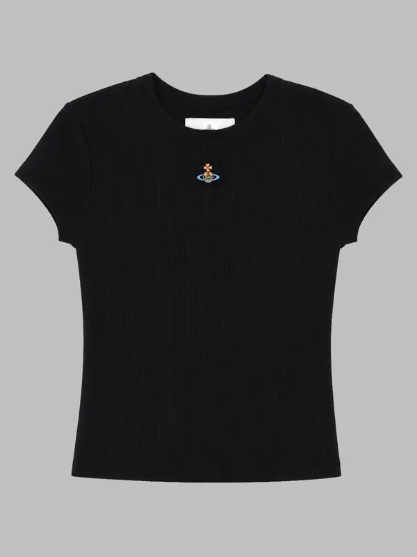 VIVIENNE WESTWOOD Ribbed Fitted Short-sleeve T-shirt