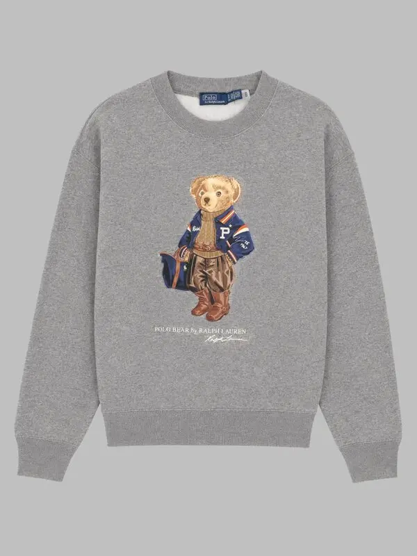 Polo Ralph Lauren Polo Bear Graphic Crewneck Sweatshirt - Grey