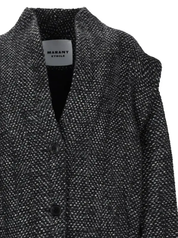 MARANT ETOILE Textured Wool-blend Blazer Jacket