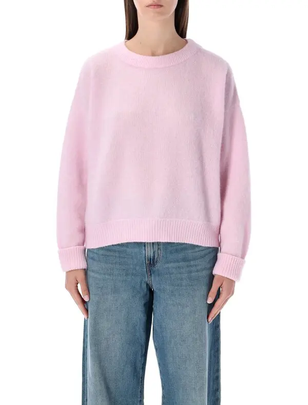 American Vintage Oversized Alpaca Wool Blend Crewneck Sweater