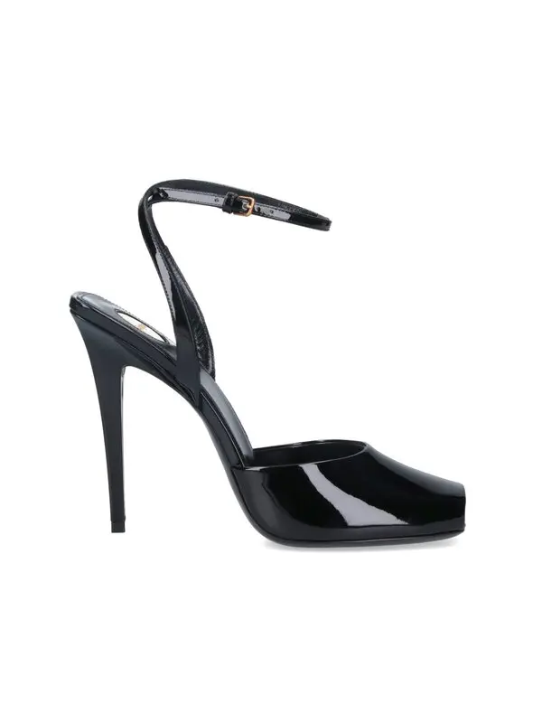 Saint Laurent Calf Leather High-heel Pumps