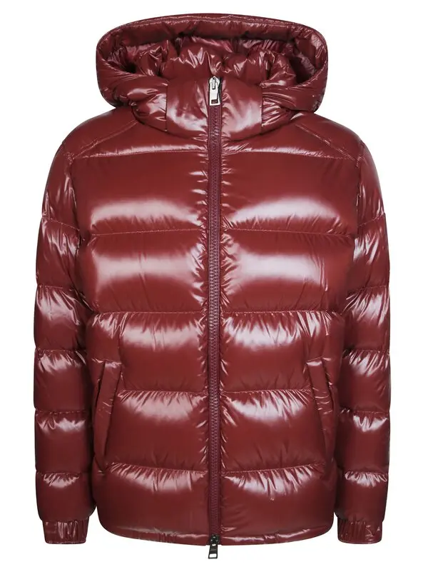 Herno Quilted Hooded Down Jacket - Bordeaux