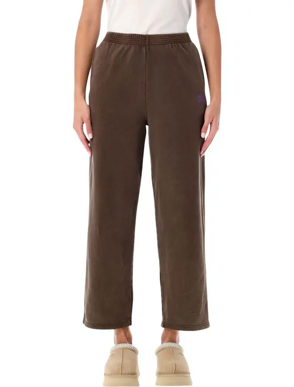 American Vintage Cotton Fleece Sweatpants - Chataignier