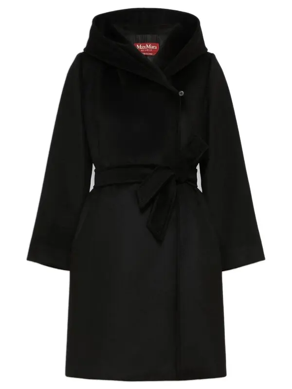 Max Mara Double-drap Pure Wool Belted Jacket