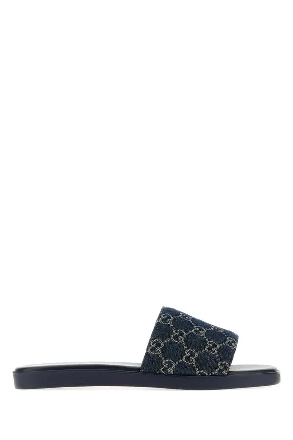Gucci Gg Denim Slippers