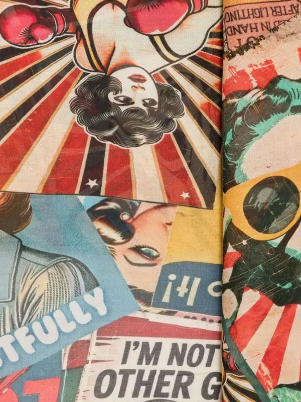 Faliero Sarti Power Print Stole