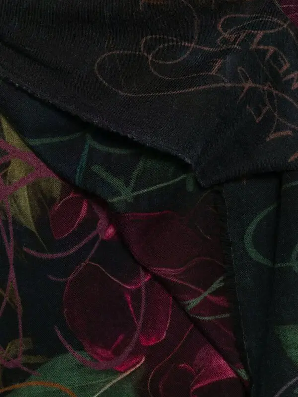 Faliero Sarti Memento Print Wool Stole