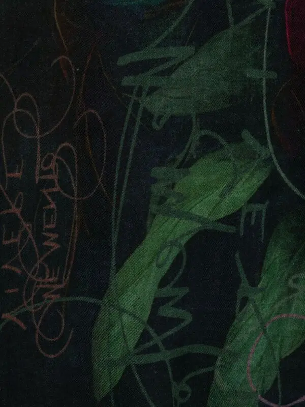 Faliero Sarti Memento Print Wool Stole