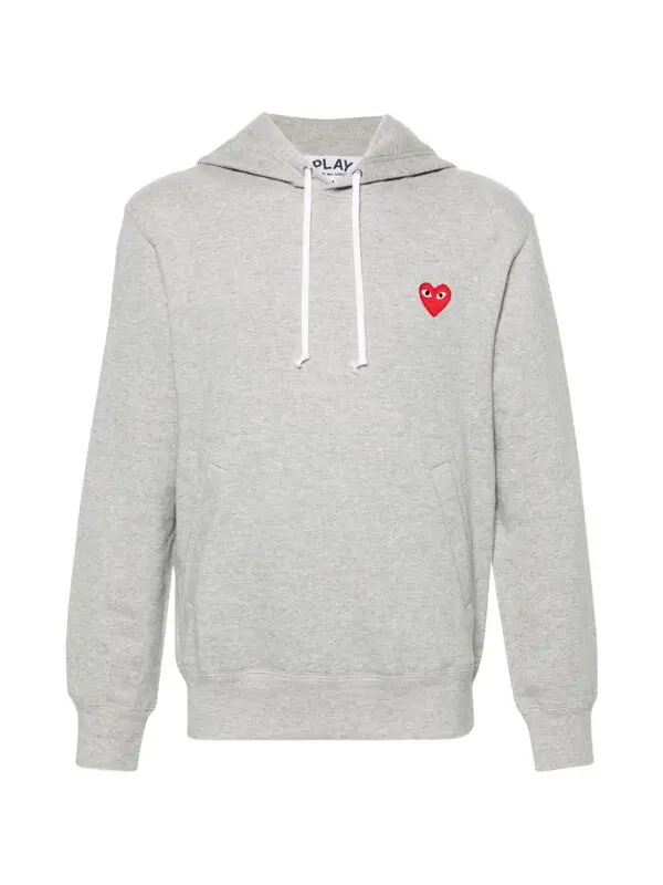 Play Comme Des Garcon Cotton Hoodie - Grey
