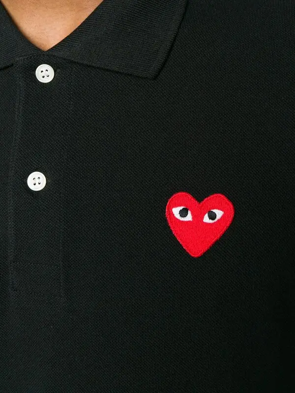 Play Comme Des Garcon Cotton Polo Shirt