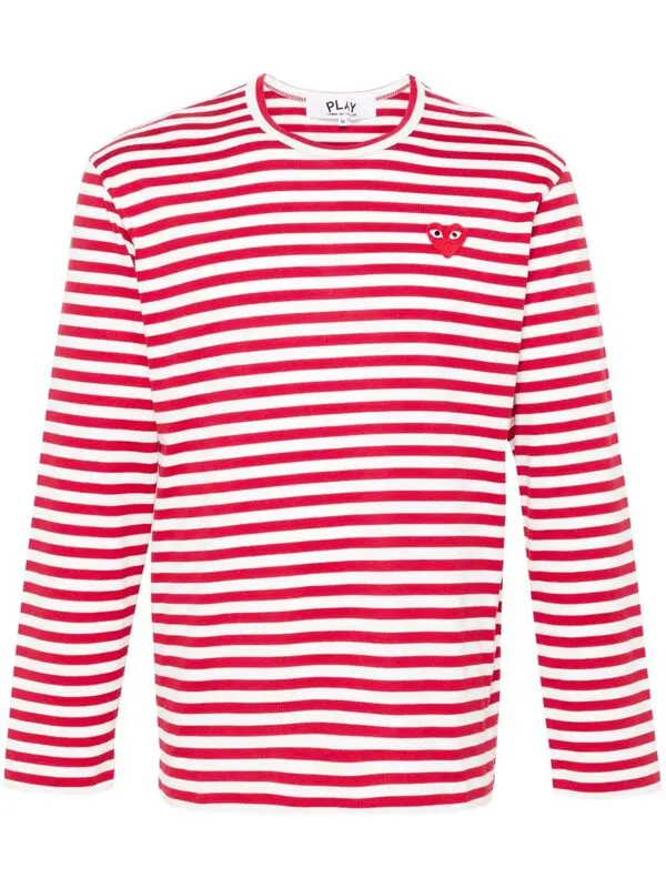 Play Comme Des Garcon Emblem Heart Cotton T-shirt