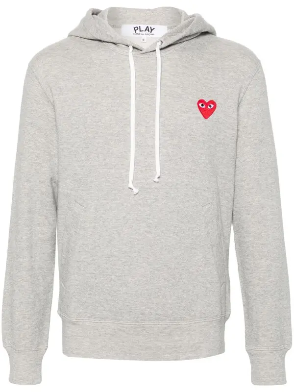Play Comme Des Garcon Emblem Heart Cotton Hoodie