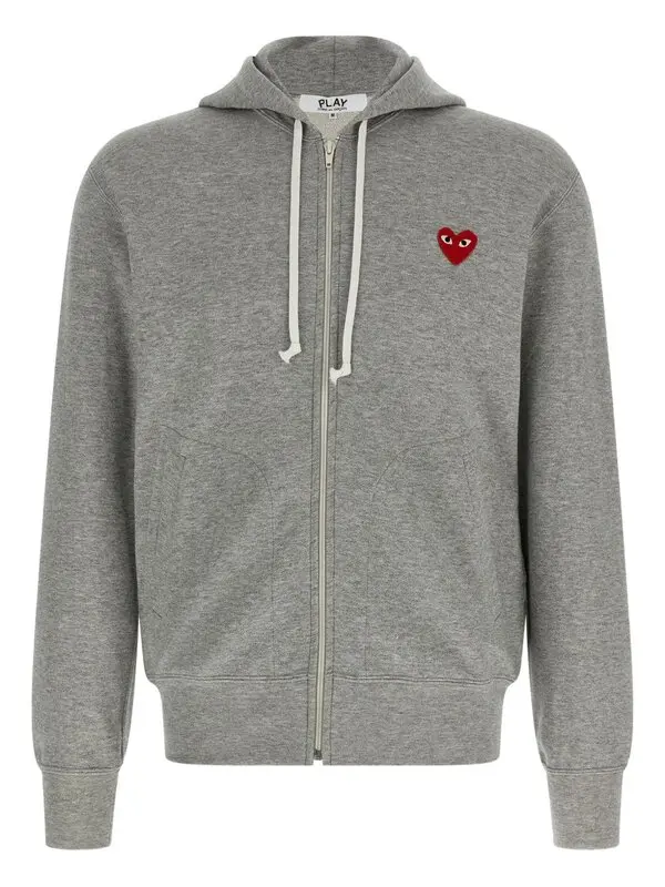 Play Comme Des Garcon Cotton Zipped Hoodie
