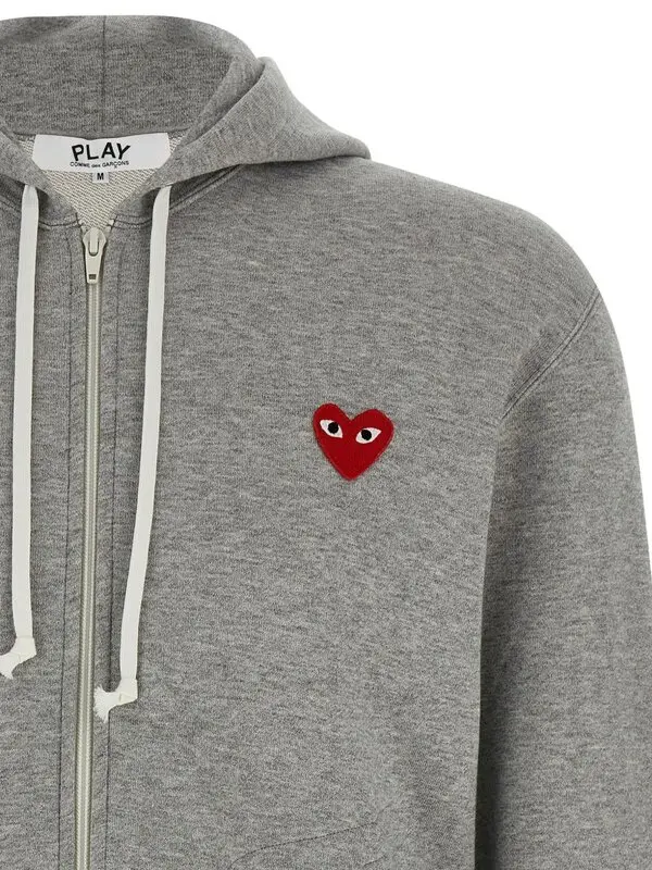 Play Comme Des Garcon Cotton Zipped Hoodie