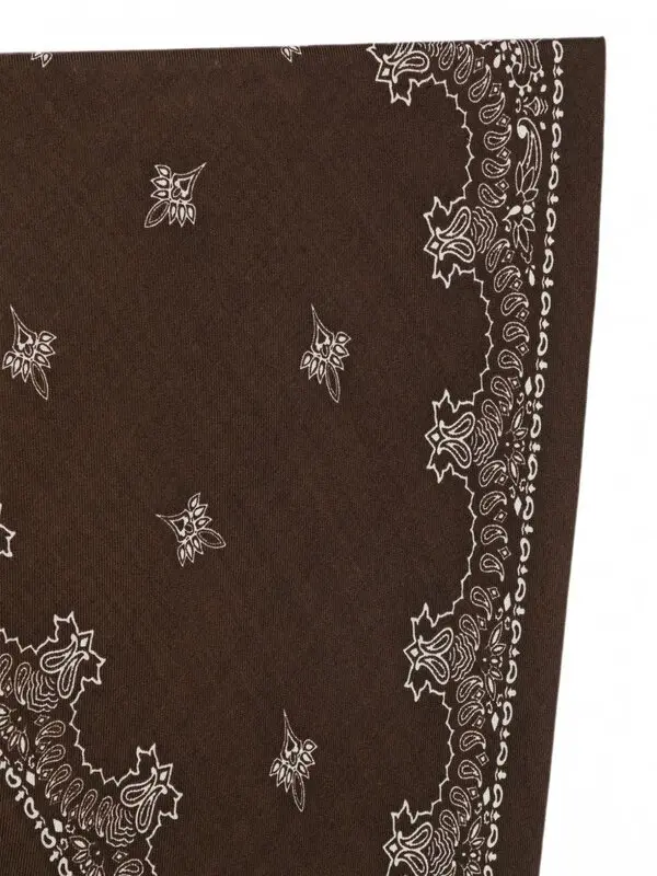 Destin Printed Bandana Foulard - Brown