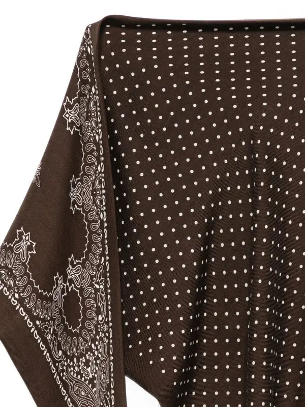 Destin Printed Bandana Foulard - Brown