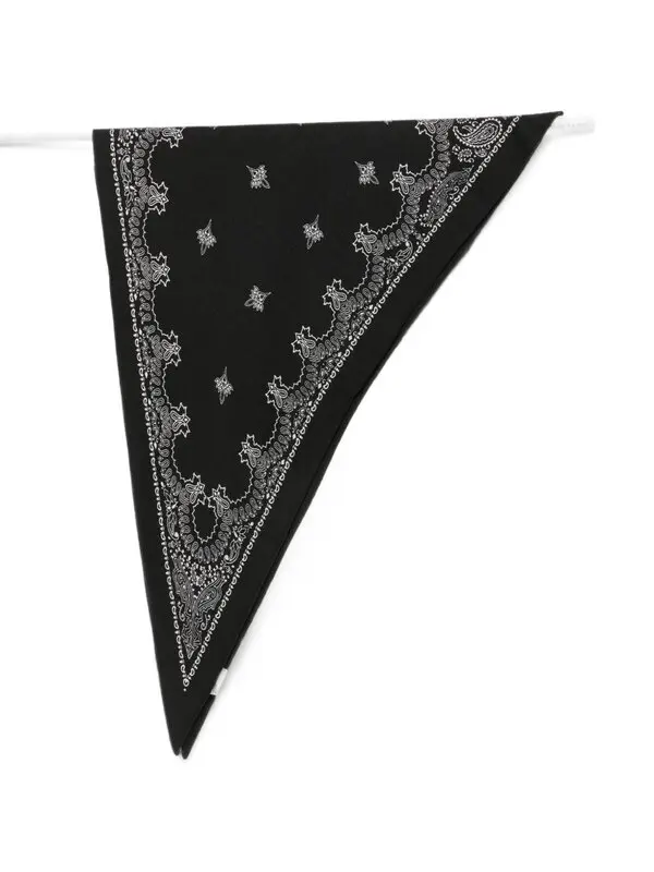 Destin Printed Bandana Foulard - Black