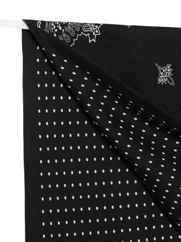 Destin Printed Bandana Foulard - Black