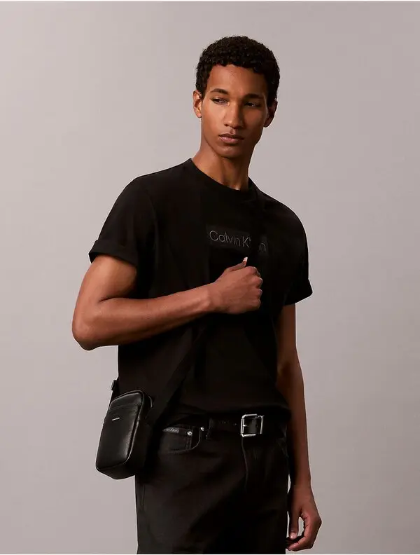Calvin Klein Hardware Logo Slim Reporter Bag