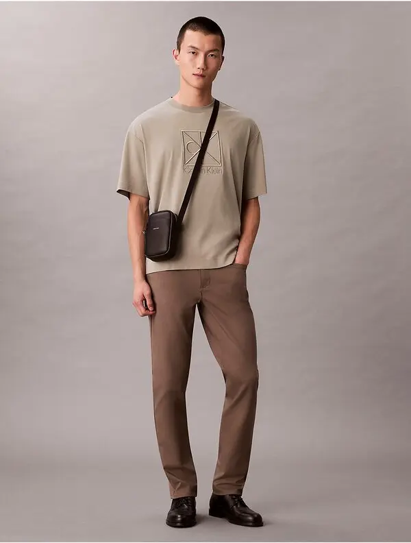 Calvin Klein Hardware Logo Slim Reporter Bag