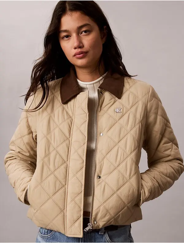 Calvin Klein Mixed Media Liner Jacket