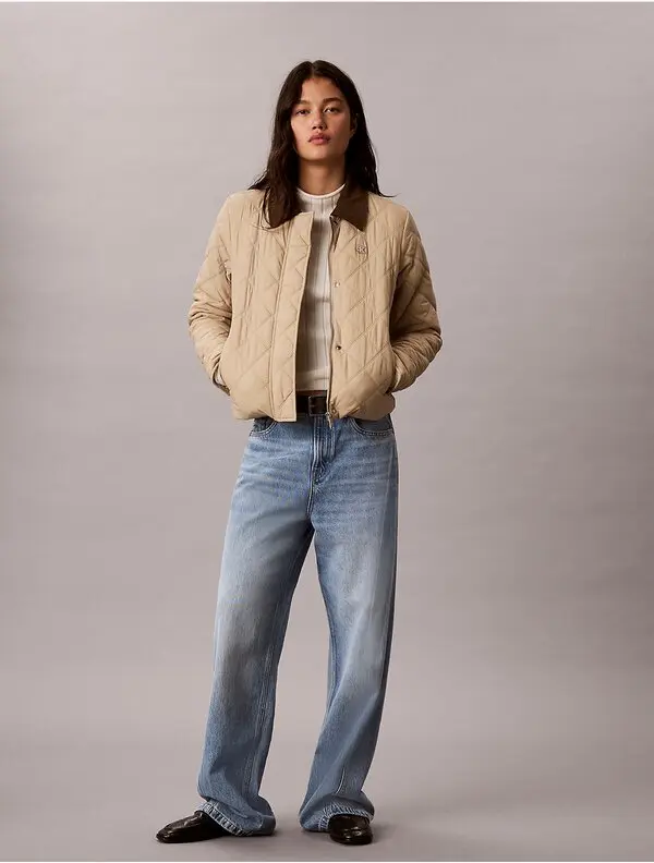 Calvin Klein Mixed Media Liner Jacket