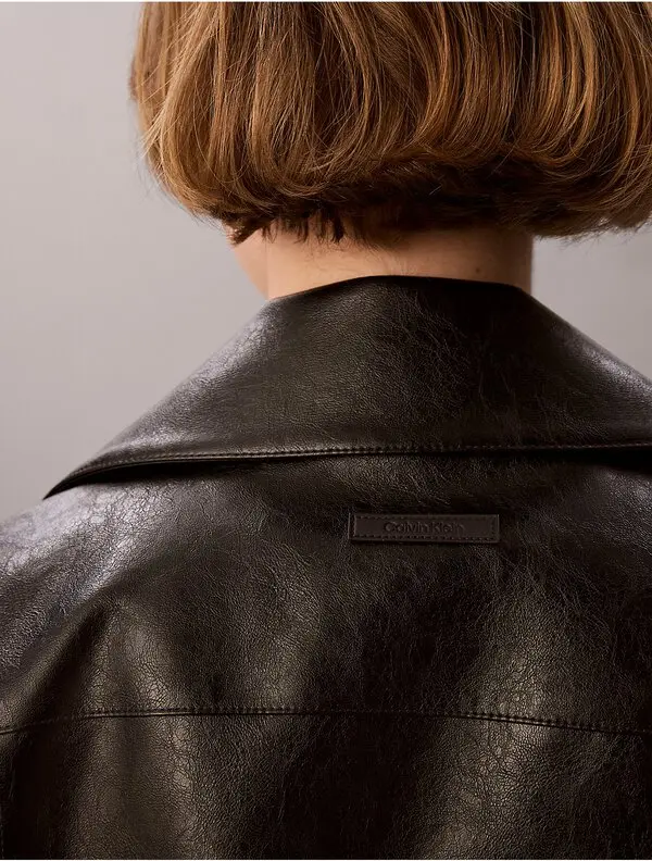 Calvin Klein Faux Leather Biker Jacket