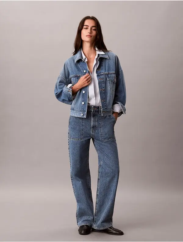 Calvin Klein Relaxed Trucker Denim Jacket