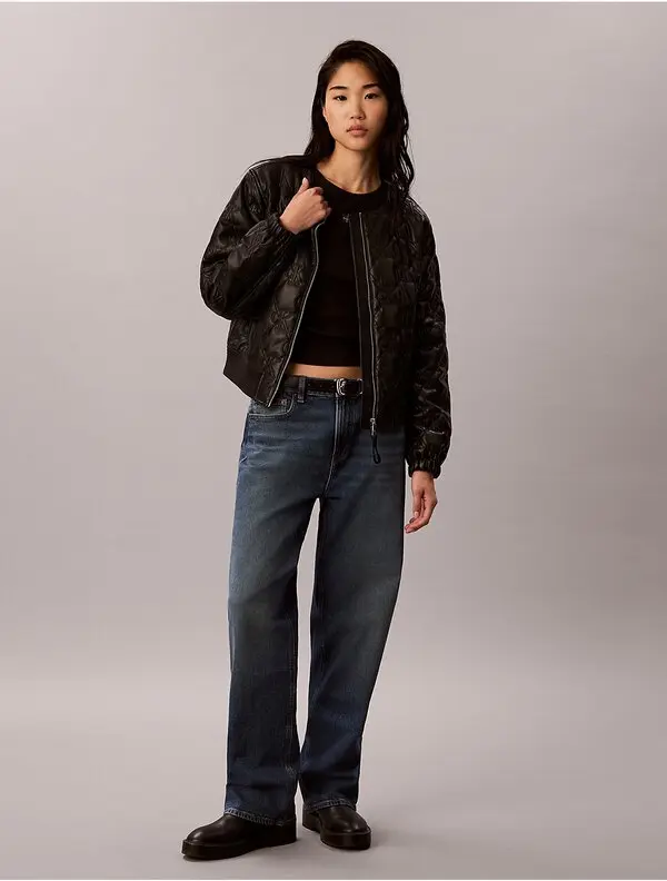 Calvin Klein Faux Leather Padded Jacket
