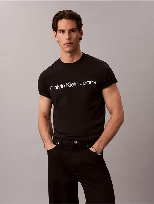 Calvin Klein Slim Stretch Tee - Black