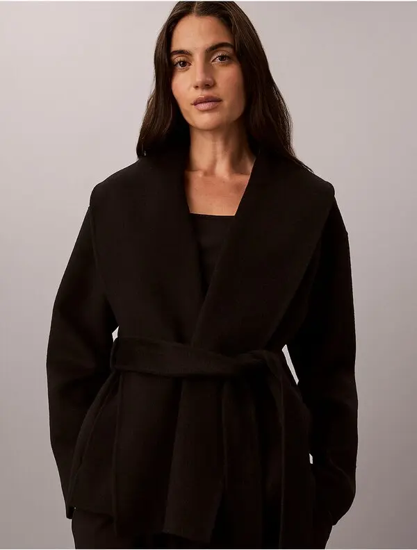 Calvin Klein Shawl Hip Coat