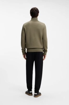 BOSS Padded-front Jacket In Virgin Wool