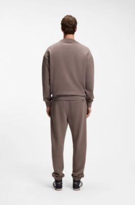 Hugo Cotton Sweatshirt With Spaced Logo Print