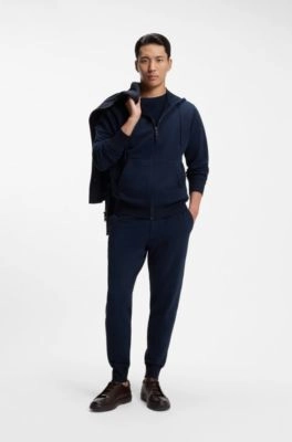 BOSS Cotton T-shirt With Two-tone Piqué Structure