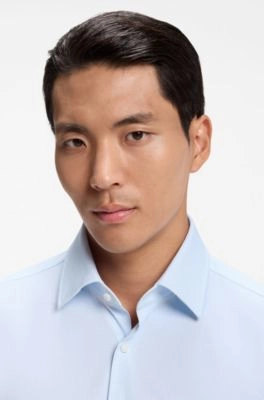BOSS Slim-fit Shirt In Printed Performance-stretch Jersey