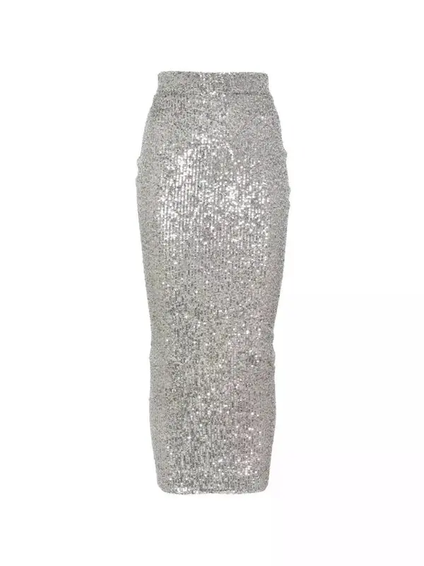 Maticevski Sequined Pencil Skirt - Grey
