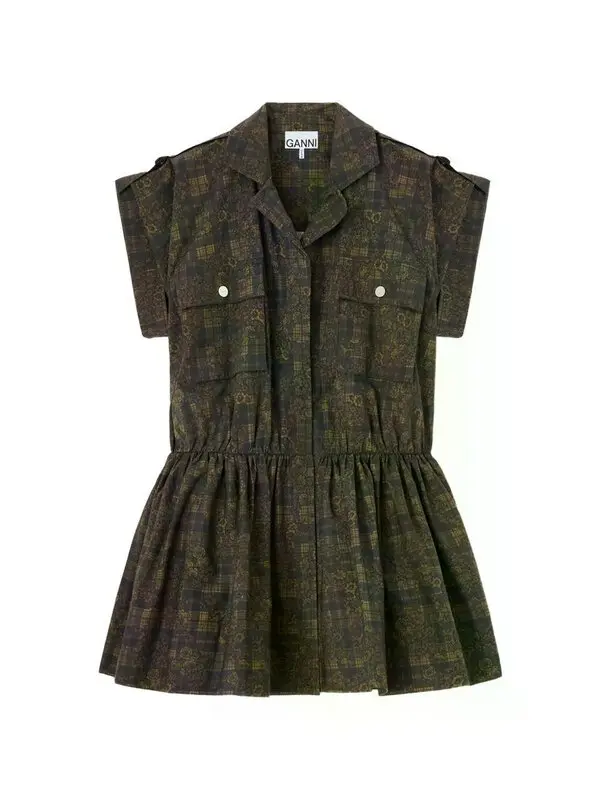 GANNI Dress In Printed Cotton