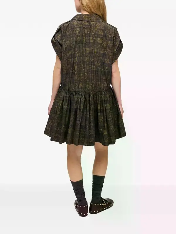 GANNI Printed Cotton Dress