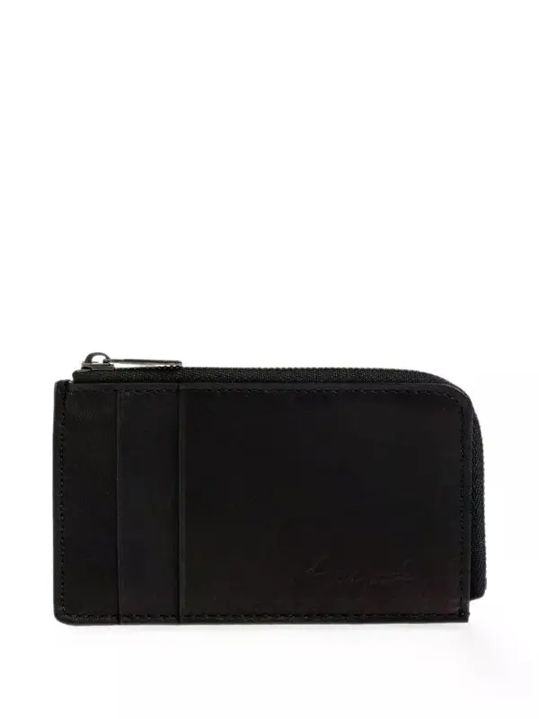 Yohji Yamamoto Logo-detail Leather Card Holder