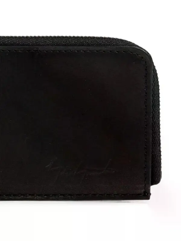 Yohji Yamamoto Logo-detail Leather Card Holder