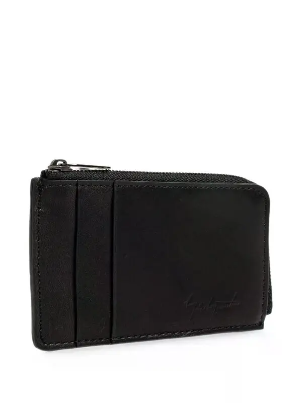 Yohji Yamamoto Logo-detail Leather Card Holder