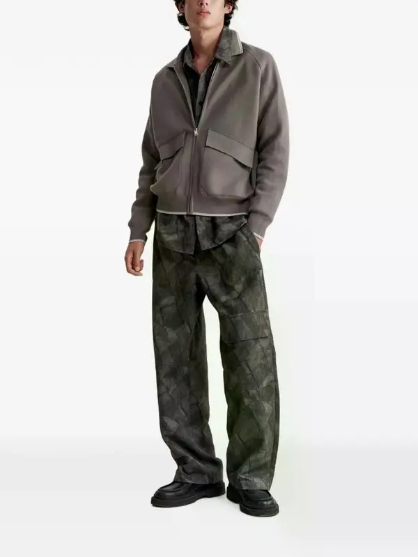 Maison Kitsuné Zip-up Raglan-sleeve Cardigan