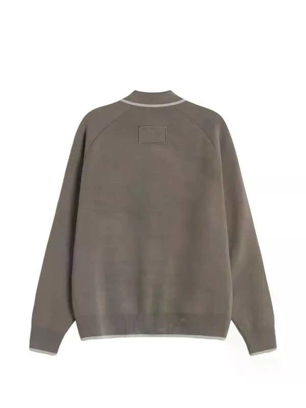 Maison Kitsuné Zip-up Raglan-sleeve Cardigan