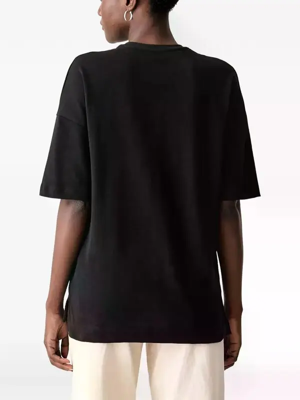 TRUSSARDI Logo-print Drop-shoulder T-shirt