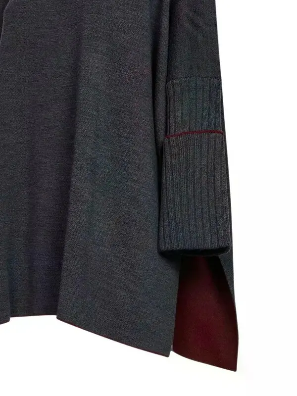 Herno Ribbed Funnel-neck Sweater